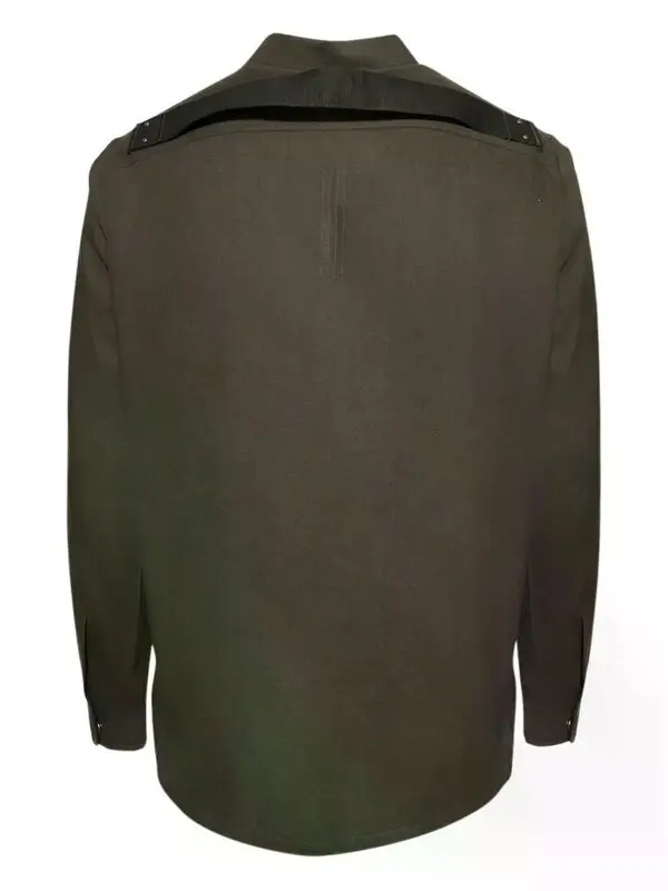 Rick Owens Long Sleeve Pocket-strap Shirt - Brown