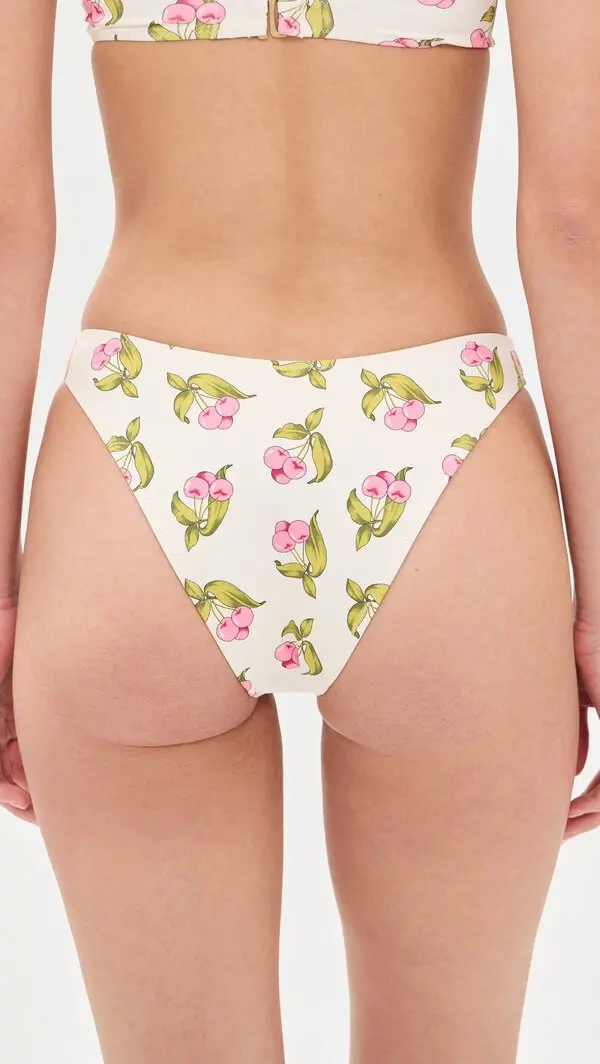 Frankies Bikinis Dove Bikini Bottoms - Cherry Picked