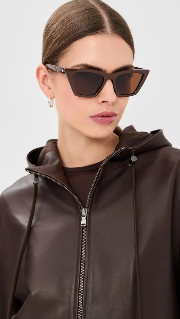 Le Specs Velodrome Cateye Sunglasses - Cocoa