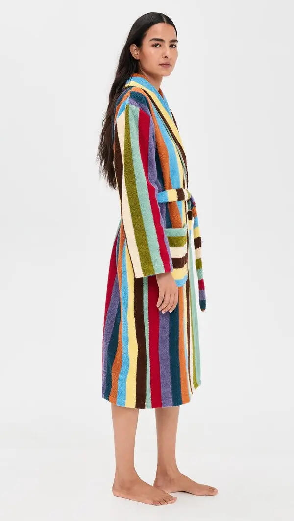 DUSEN DUSEN Stripe Bathrobe