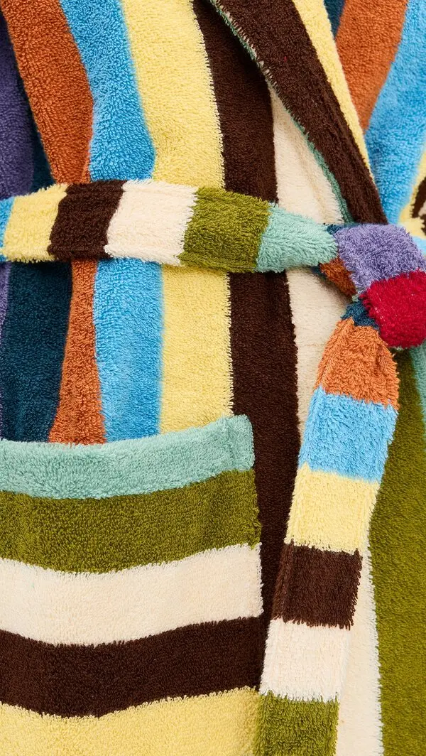 DUSEN DUSEN Stripe Bathrobe