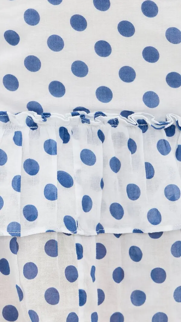CONIGLIO PALM BEACH Mini Skirt With Drawstring Waist - Pacific Dot