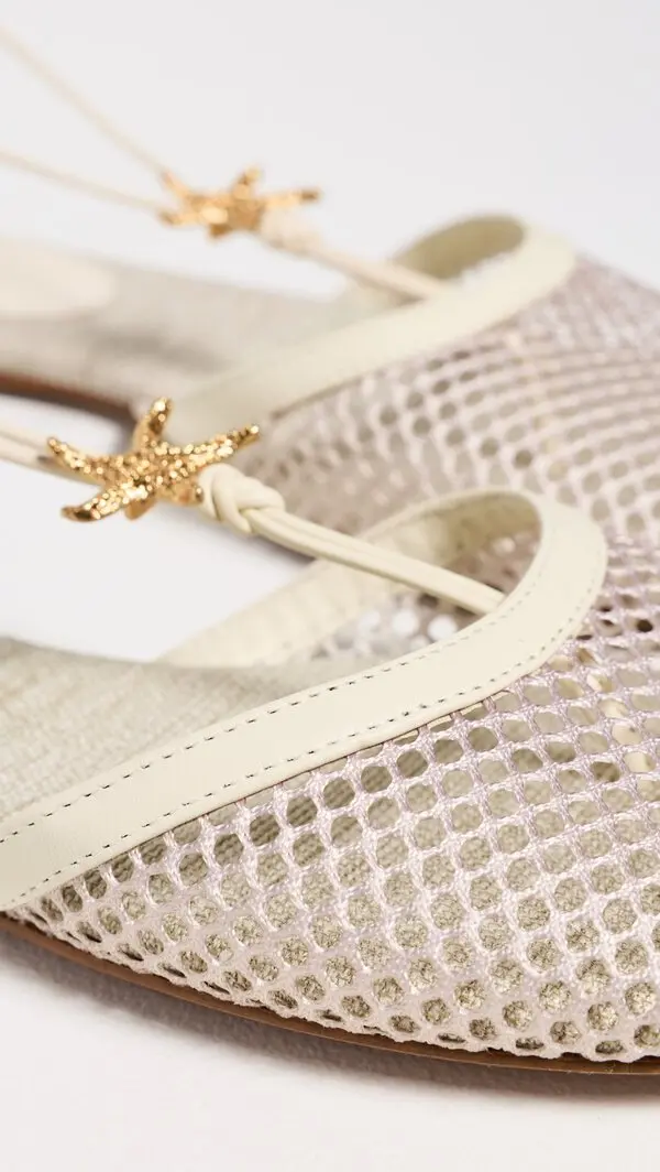 Farm Rio Sea Lace Up Mules