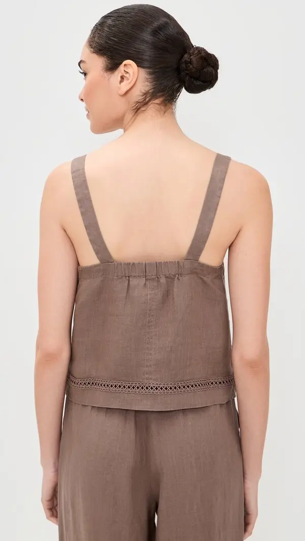 Splendid Stella Linen Tank - Wicker