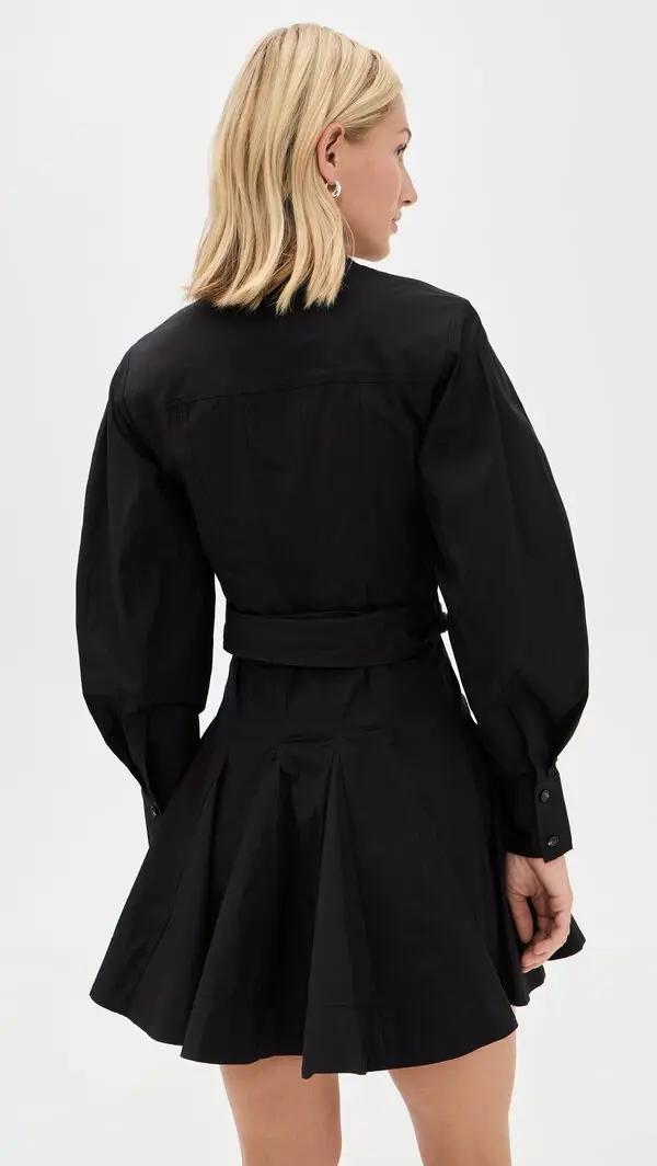 GANNI Stretch Mini Shirt Dress