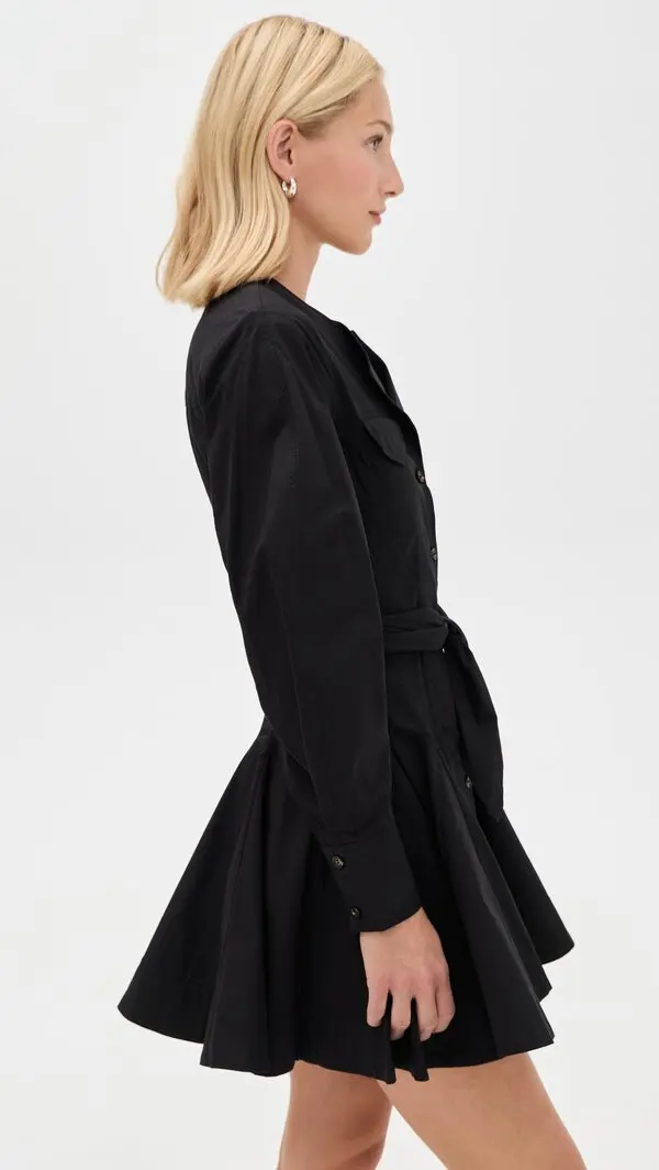 GANNI Stretch Mini Shirt Dress
