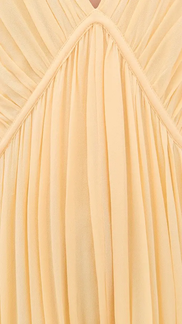 DRESS TO Ruffle-trim Maxi Dress