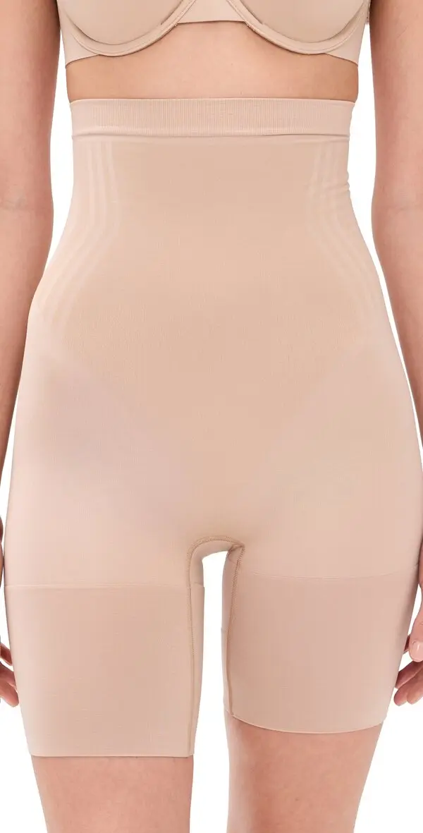 Spanx Sculpt Gofigure Mid Thigh Shorts - Chai