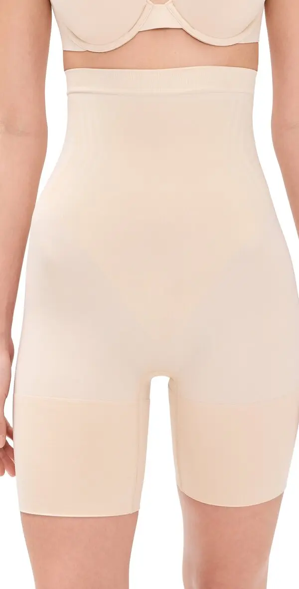Spanx Sculpt Gofigure Mid Thigh Shorts - Toasted Coconut