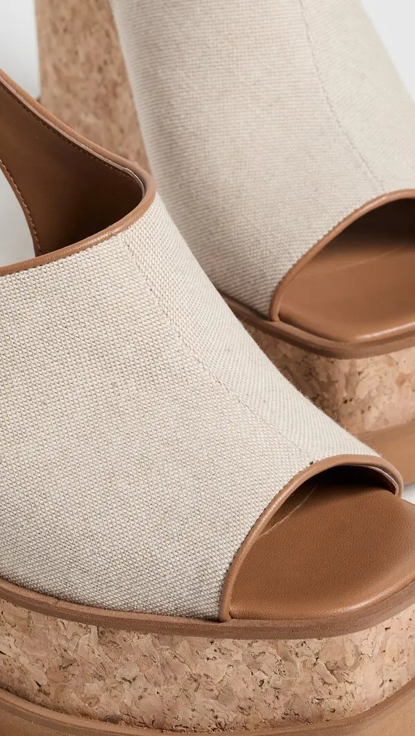 Stella McCartney Slingback Wedge Sandals