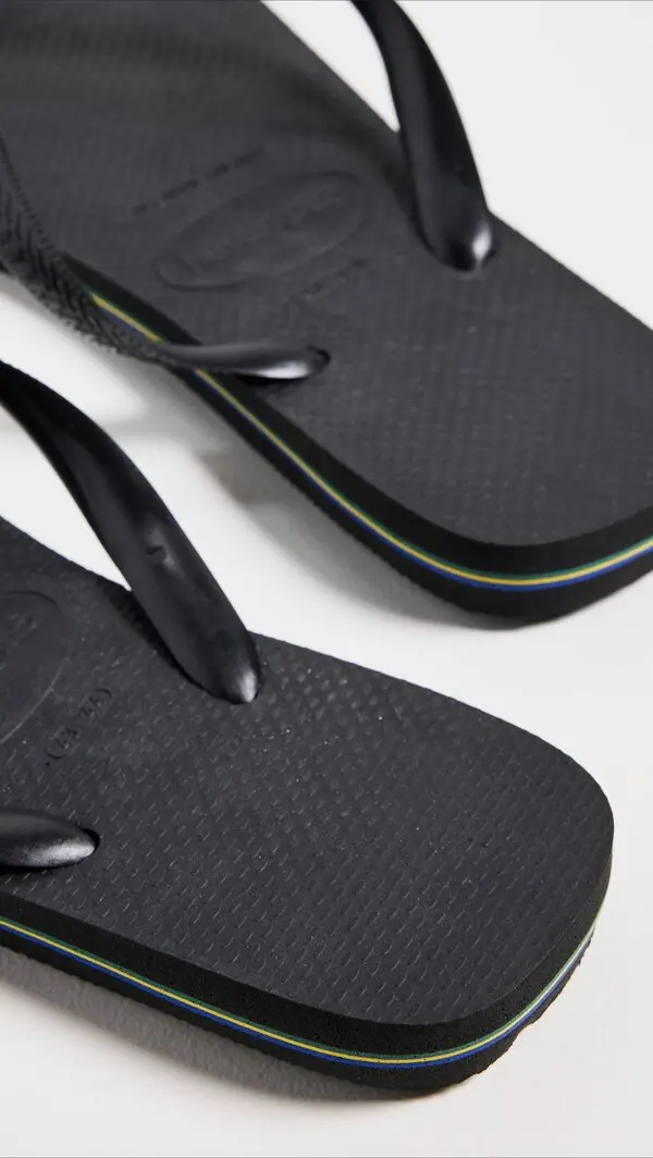Havaianas Brazil Flip Flops - Black