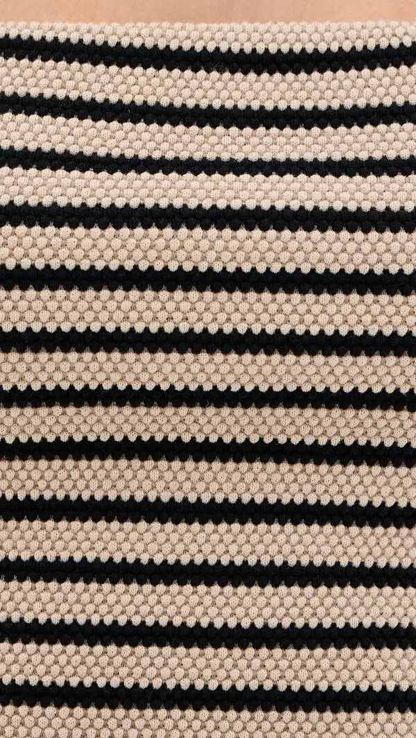Z Supply Caffari Striped Knit Tube Top - Putty