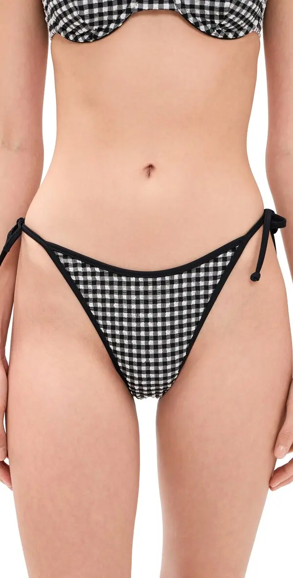Onia Cleo Bikini Bottom - Black/white