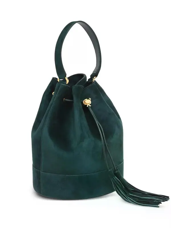 GIANVITO ROSSI Sienna 22 Tassel-detail Bucket Bag - Green