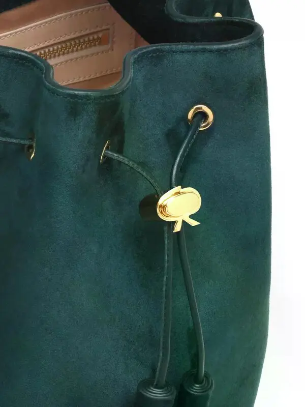 GIANVITO ROSSI Sienna 22 Tassel-detail Bucket Bag - Green