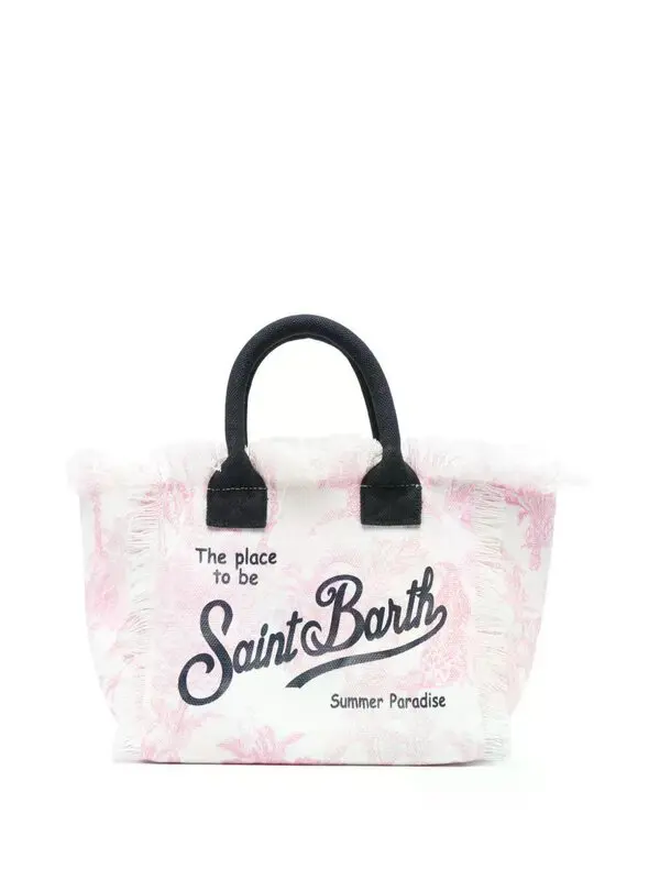 MC2 SAINT BARTH Colette Floral-print Shoulder Bag - White