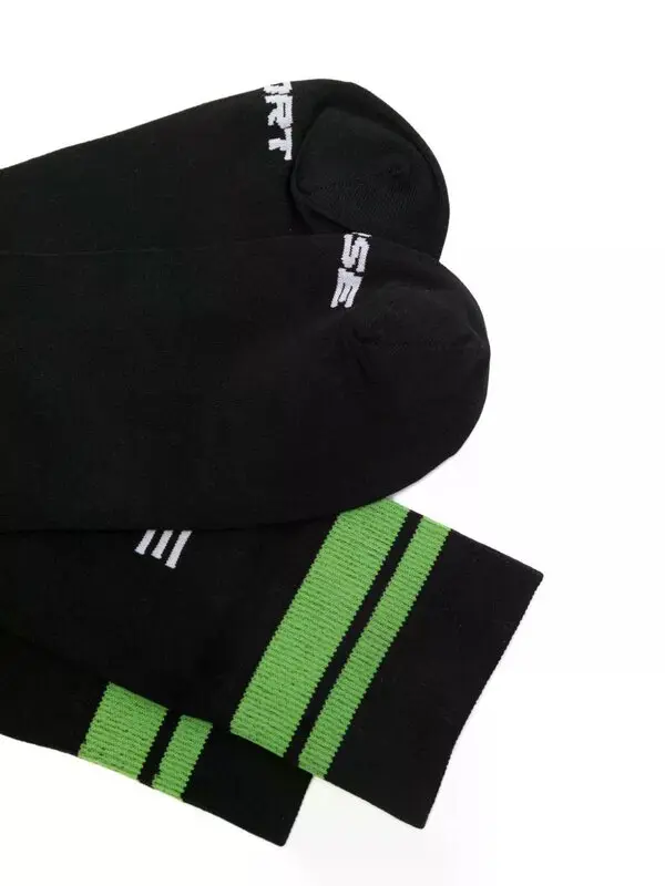 Martine Rose Sheer Logo-intarsia Socks