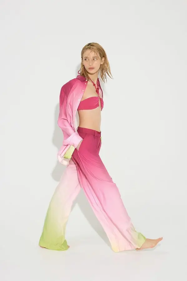 Significant Other Bennet Wide-leg Pants - Citrus Dusk