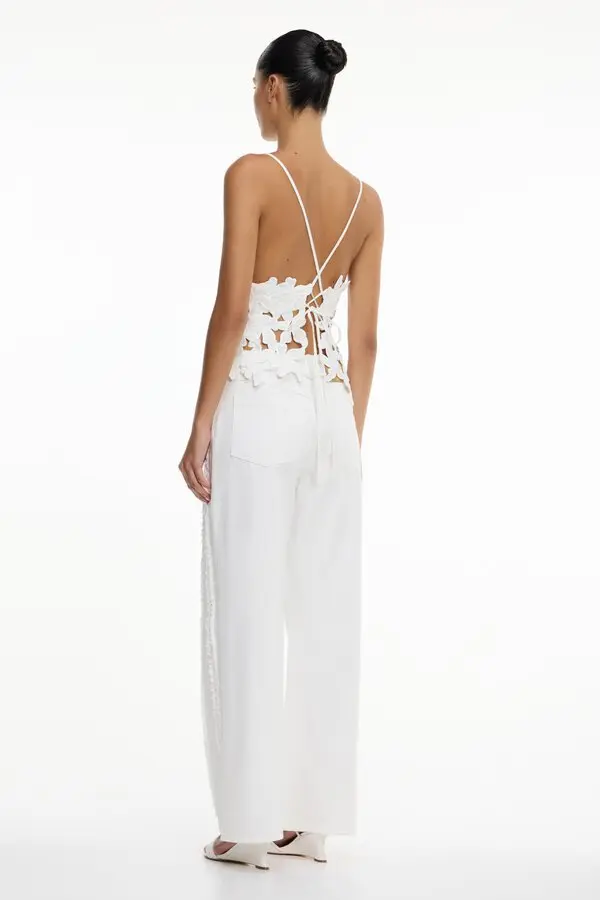 Significant Other Idette Floral Embroidered Lace Top
