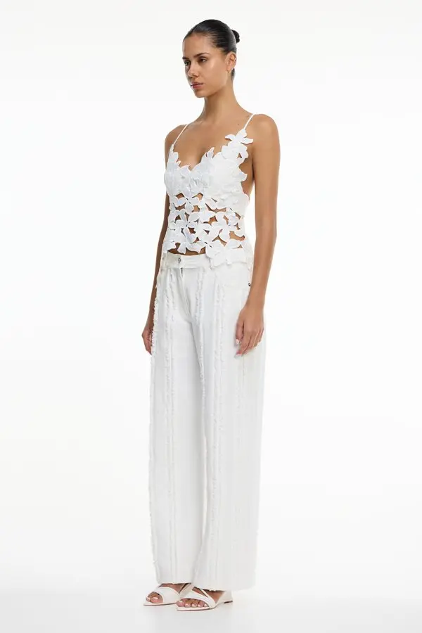 Significant Other Idette Floral Embroidered Lace Top