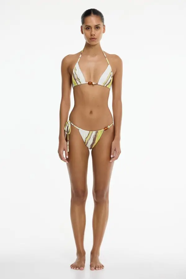 Significant Other Karah Triangle Bikini Top - Citrus Stripe