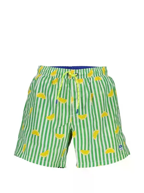 NORTH SAILS Striped Swim Shorts - Green