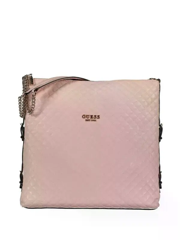 Guess Diamond-quilted Shoulder Bag - Pink