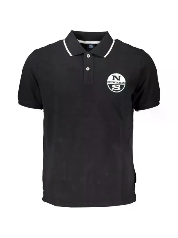 NORTH SAILS Cotton Polo Shirt - Black