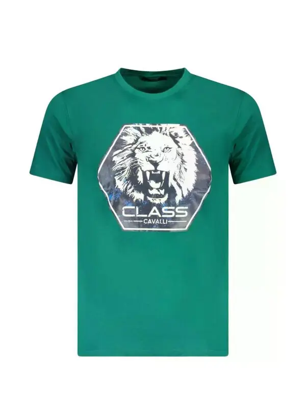 Roberto Cavalli Graphic-print T-shirt - Green