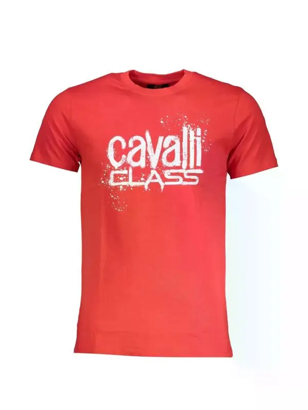 Roberto Cavalli Spray-paint Logo-print T-shirt