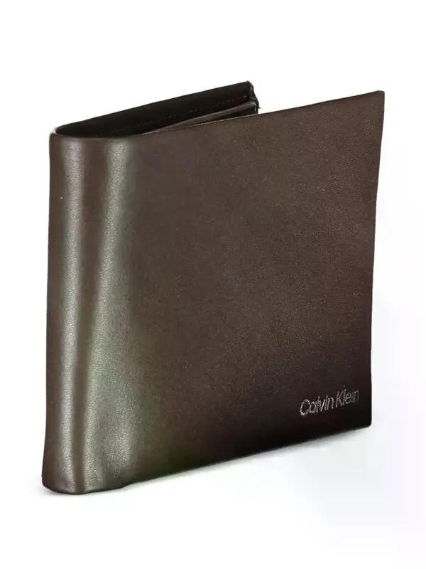 Calvin Klein Bi-fold Leather Wallet - Brown
