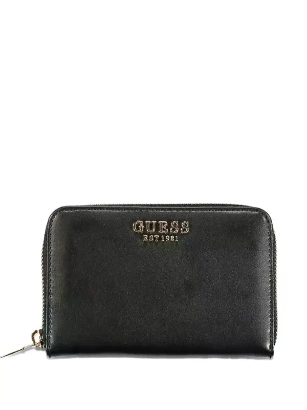 Guess Logo-plaque Wallet - Black