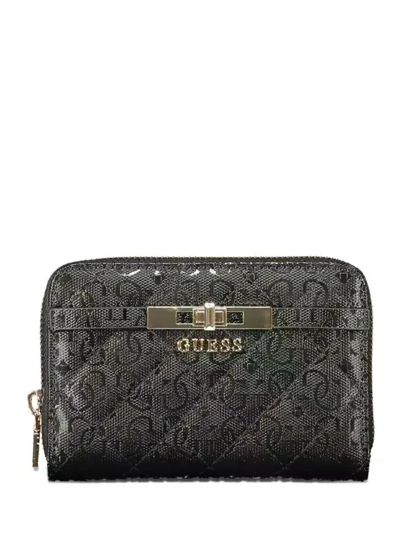Guess Logo-print Wallet - Black