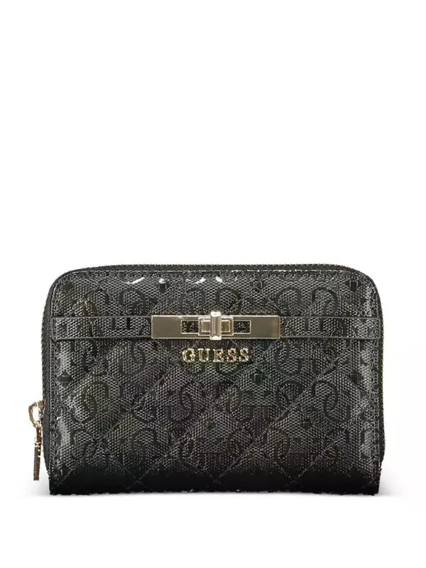Guess Logo-print Wallet - Black
