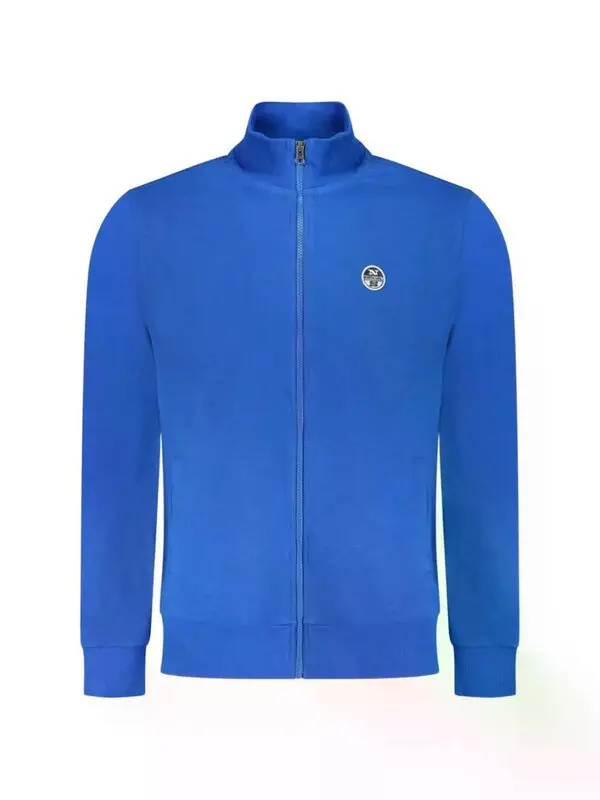NORTH SAILS Logo-patch Zip-up Sweater - Blue