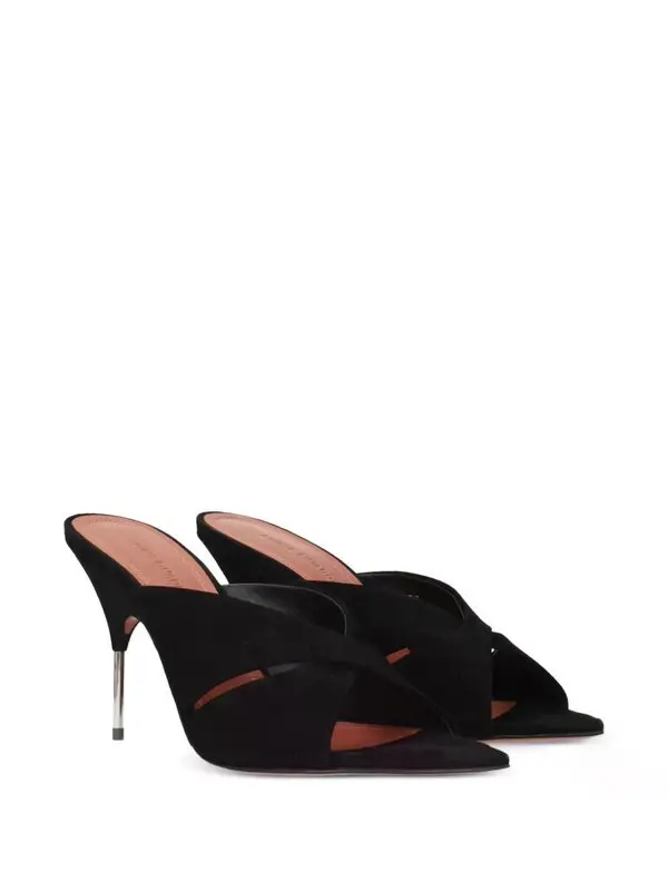 Amina Muaddi Open Toe Mules