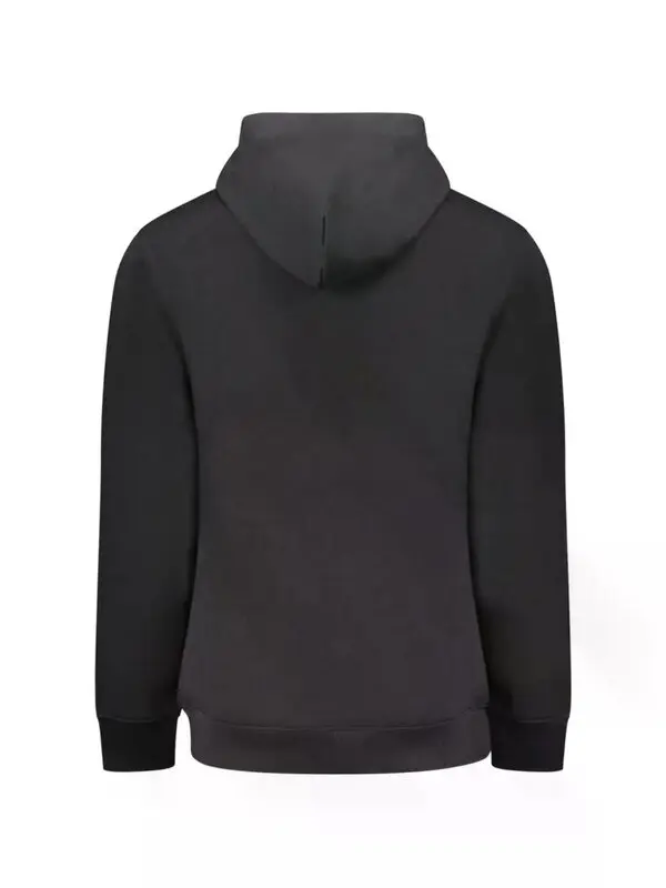 Tommy Hilfiger Logo-patch Kangaroo-pocket Hoodie - Black