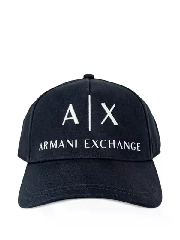 Armani Exchange Logo-embroidered Cap - Blue