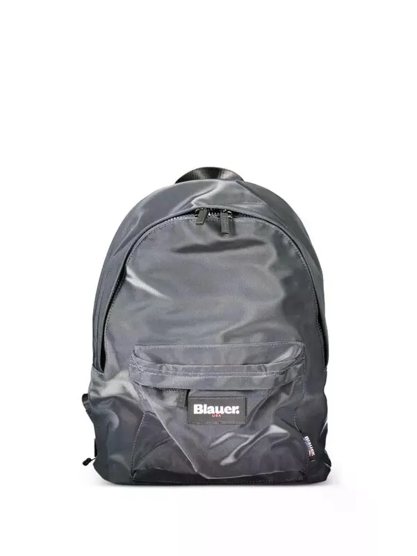 BLAUER. Logo-patch Backpack - Grey