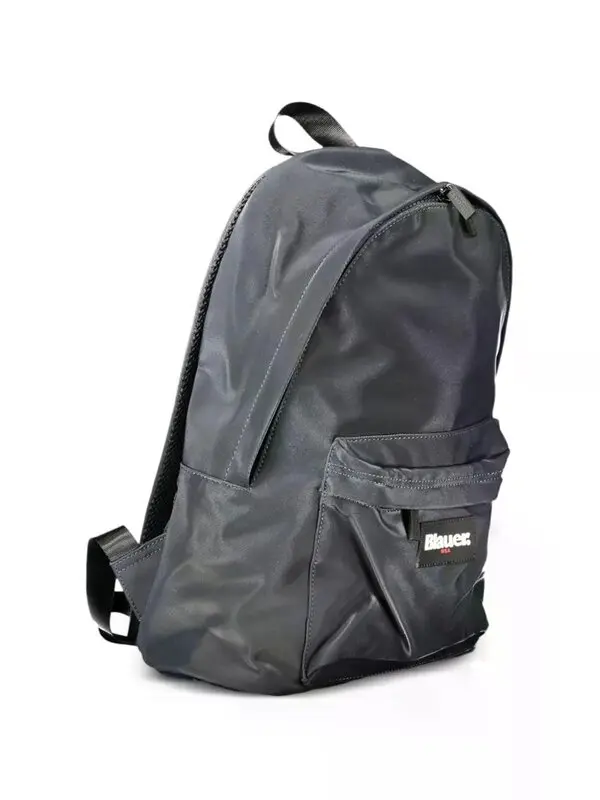 BLAUER. Logo-patch Backpack - Grey
