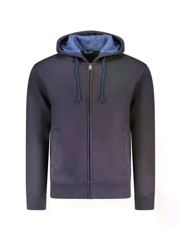 COVERI MOVING Zip-up Drawstring Hoodie