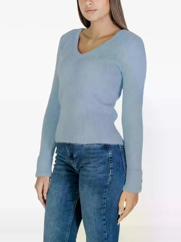 MORGAN Ribbed V-neck Sweater