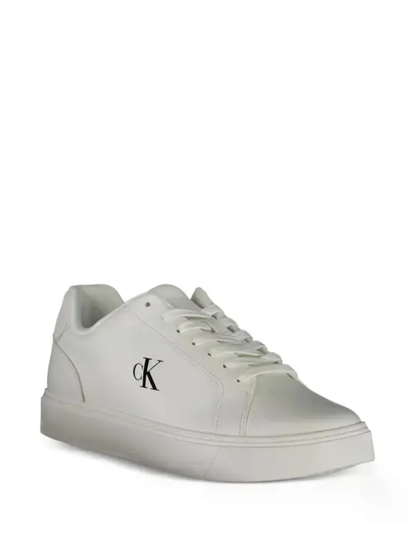 Calvin Klein Logo-print Leather Sneakers
