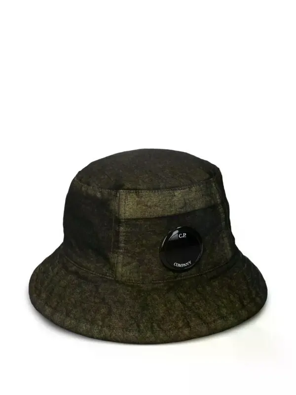 C.P. COMPANY Lens-detail Bucket Hat - Green