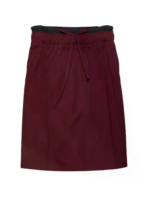 Prada Poplin Midi-skirt - Red