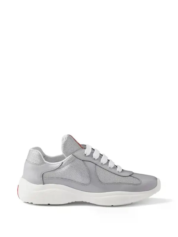 Prada America's Cup Biker Fabric Sneakers - Grey