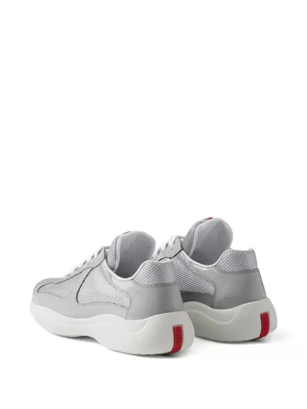 Prada America's Cup Biker Fabric Sneakers - Grey