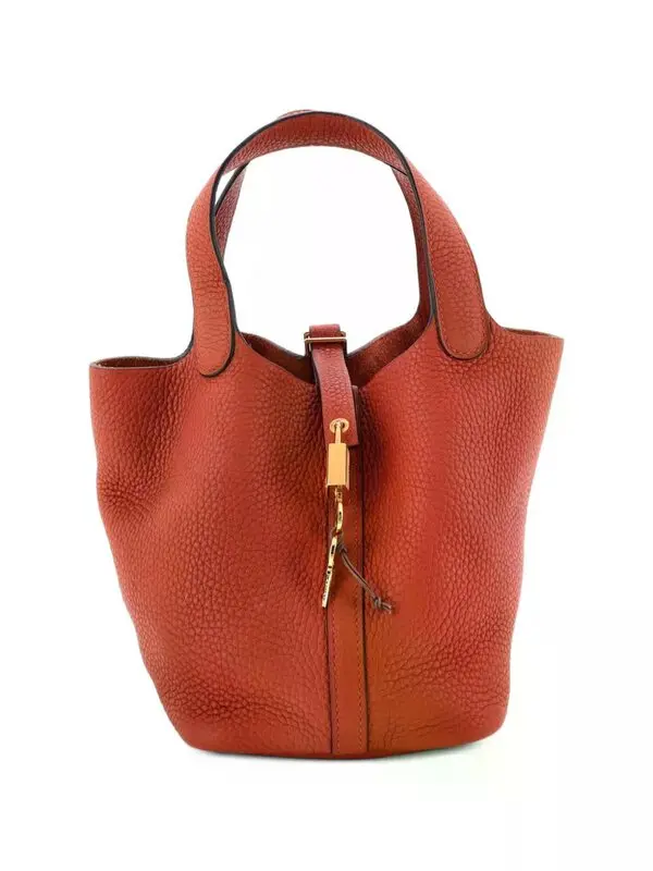Hermès Picotin Lock Clemence Pm Bucket Bag - Brown