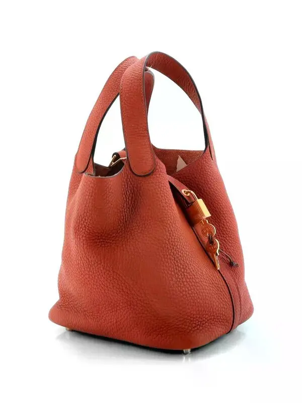 Hermès Picotin Lock Clemence Pm Bucket Bag - Brown