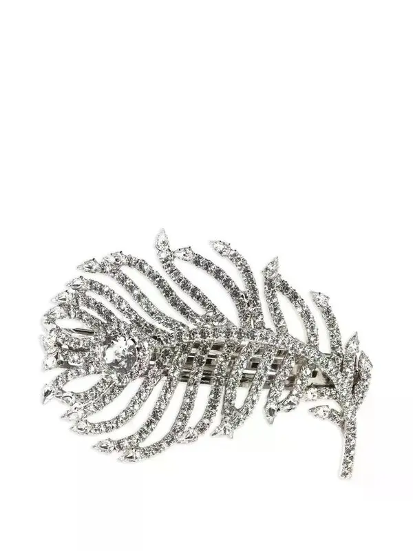 JENNIFER BEHR Crystal Pluma Barrette - Silver